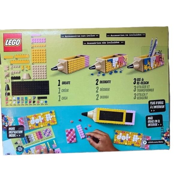Lego | Toys | Lego 456 Pencil Holder Building Set Back To School 476pc ...